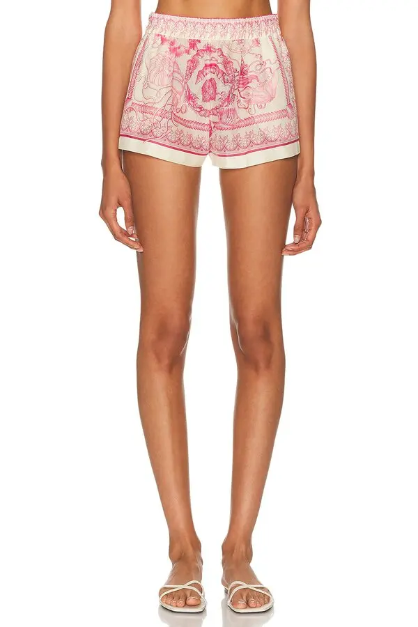 Versace Swim Short - Eggshell & Dragonfruit