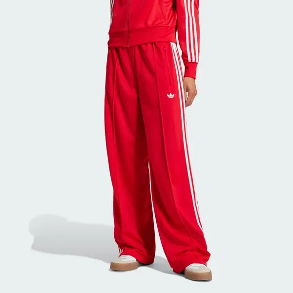 Adidas Adicolor Classic Firebird Loose Track Pants - Better Scarlet / White