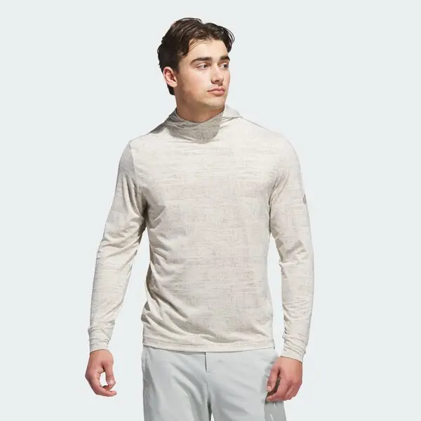 Adidas Performance Printed Lightweight Hoodie - Alumina / Putty Beige