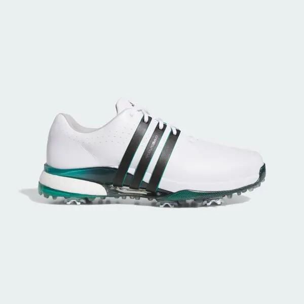 Adidas Tour360 24 Golf Shoes - Cloud White / Core Black / Aurora Ivy