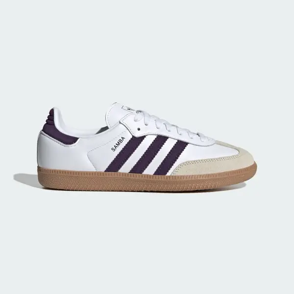 Adidas Samba Og Shoes - Cloud White / Alumina / Aurora Plum