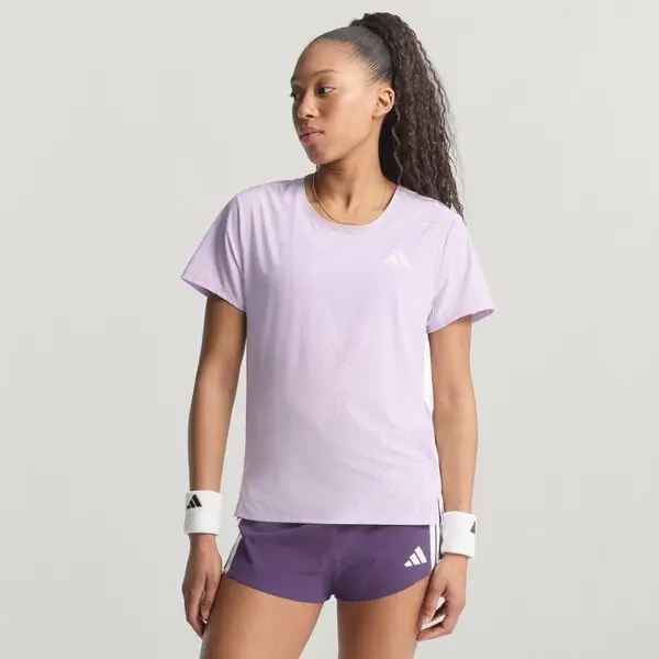 Adidas Adizero Running Tee - Powder Plum