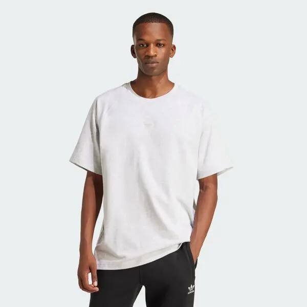 Adidas Premium Essentials Tee - Light Grey Heather