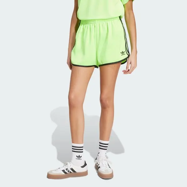 Adidas Adicolor 3-stripes Sprinter Shorts - Signal Green / Black