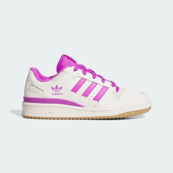 Adidas Forum Low Cl Sneakers - Cloud White / Purple Burst / Cream White