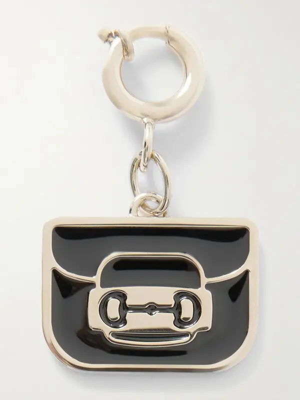 Gucci Gold-tone And Enamel Bag Charm