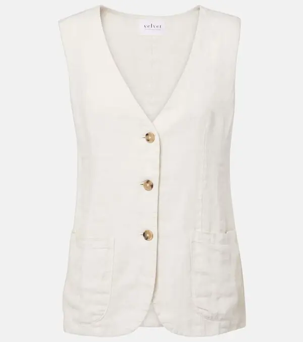 Velvet By Graham & Spencer Acie Linen Vest