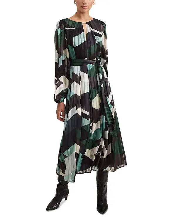 PHASE EIGHT Francesca Printed Midi Dress