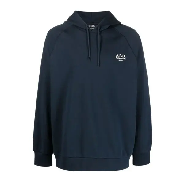 A.p.c. Hoodie Standard Rue Madame Gots - Dark Navy Ecru