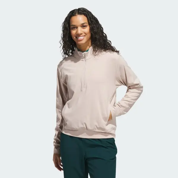 Adidas Ultimate365 Half-zip Layering Top - Wonder Taupe