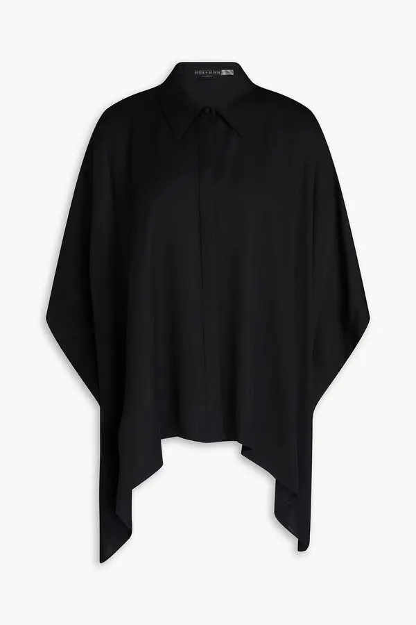 Alice + Olivia Asymmetric Twill Shirt