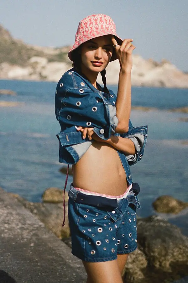 Blanknyc Silver Dreams Denim Shorts