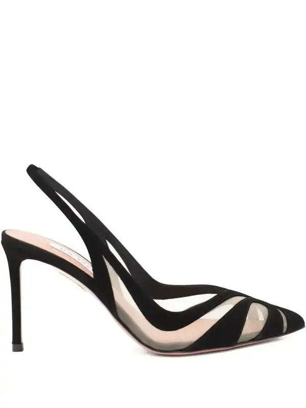 AQUAZZURA 85mm Lune Pumps