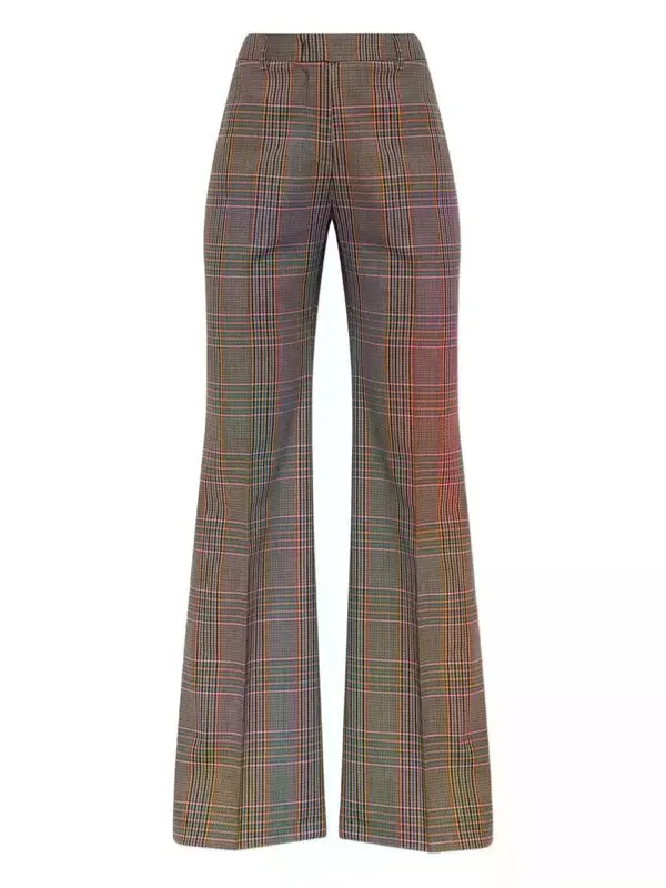 Etro Plaid Flared Trousers