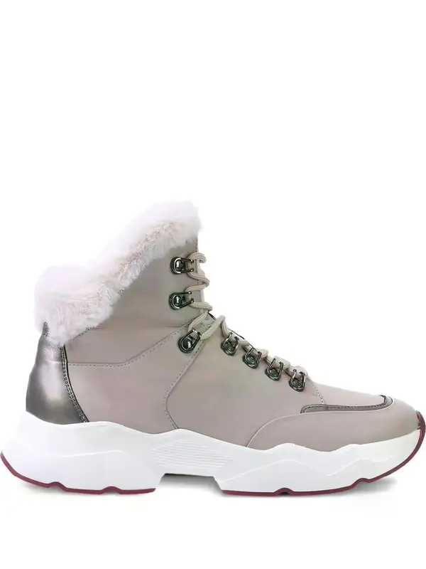 HOGL Luis Faux Fur-trimmed Lace-up Boots