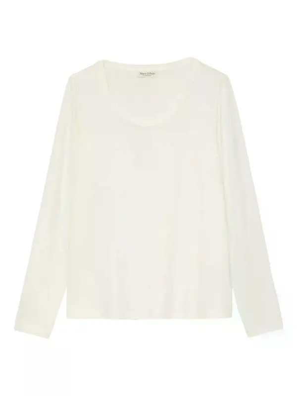 Marc O'polo Long-sleeve Scoop-neck Top - White