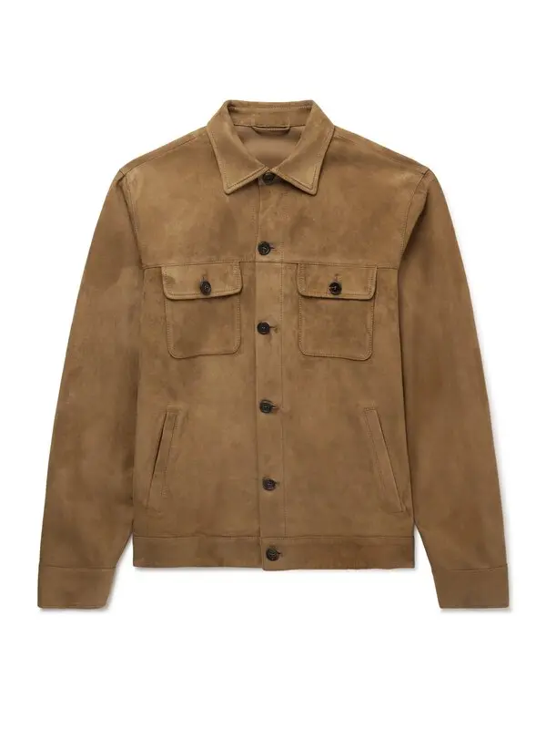 Sid Mashburn Suede Overshirt