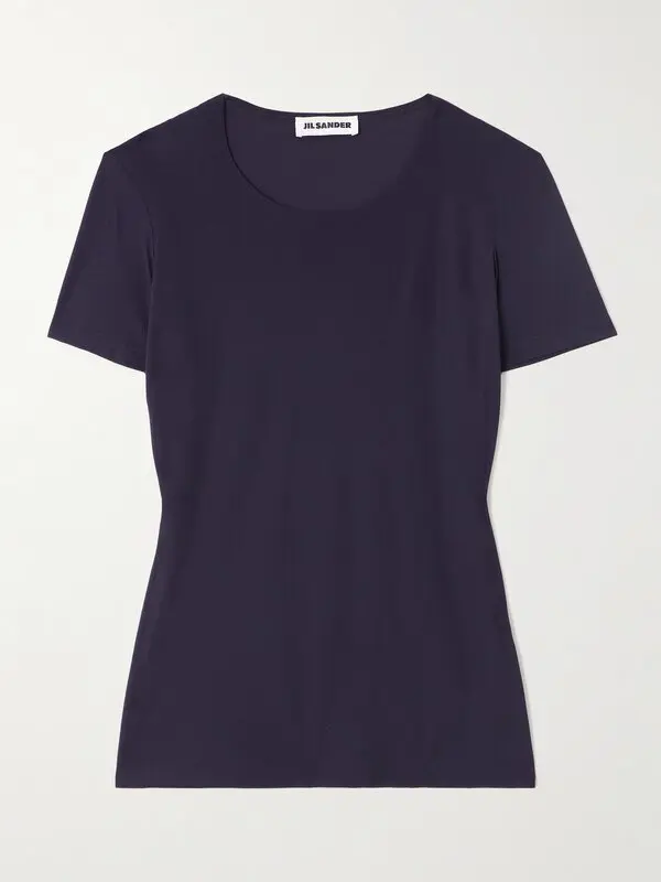 JIL SANDER Stretch-jersey T-shirt - Blue