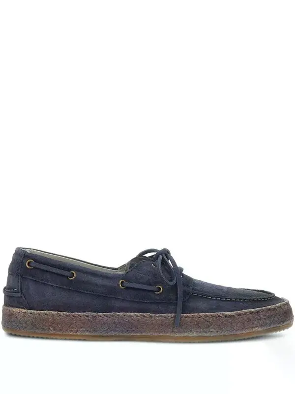 CORVARI 1933 Velour Loafers - Blue