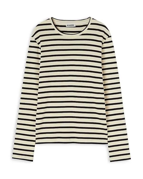 JIL SANDER Striped Long Sleeve Tee