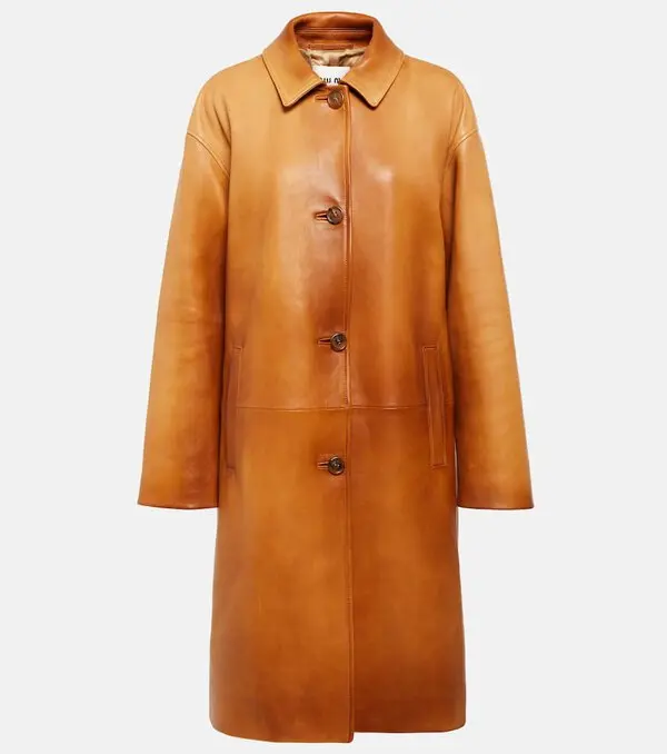 Miu Miu Leather Coat