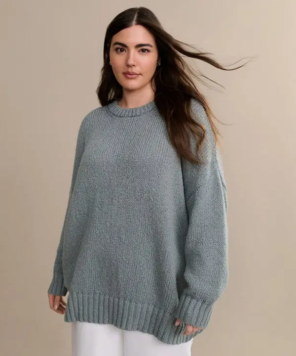 Jenni Kayne Foster Cotton Sweater - Blue,slate Linen
