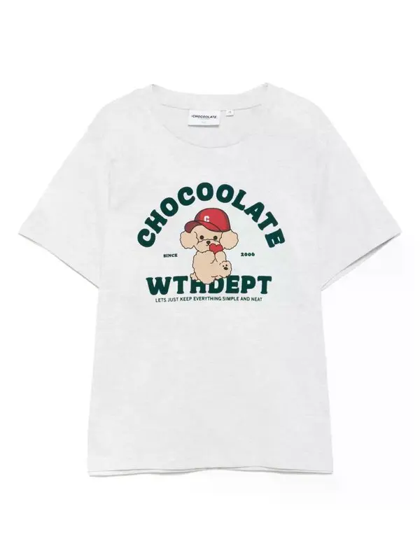 CHOCOOLATE Printed T-shirt - Grey