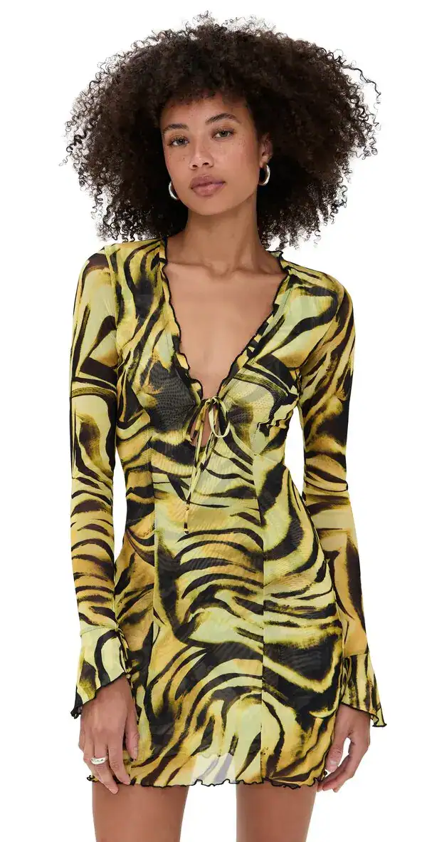 Resa Sloane Mini Dress In Lioness - 40% Off | Editorialist