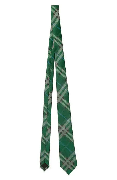 Burberry Check Silk Neck Tie - Leaf Ip Check