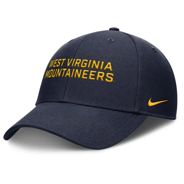 Nike West Virginia Sideline Rise Practice Adjustable Hat - Blue