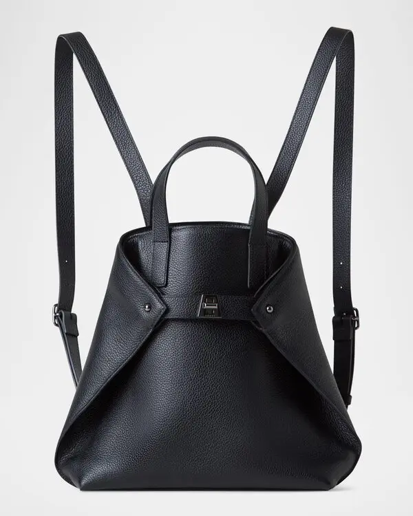 Akris Ai Small Leather Backpack - 009 Black