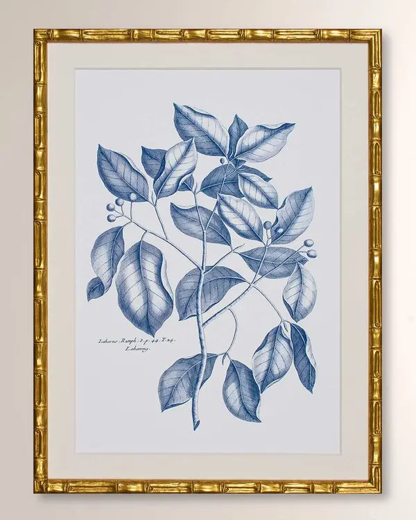 SHADOW CATCHERS Navy & Linen Vii" Framed Giclee