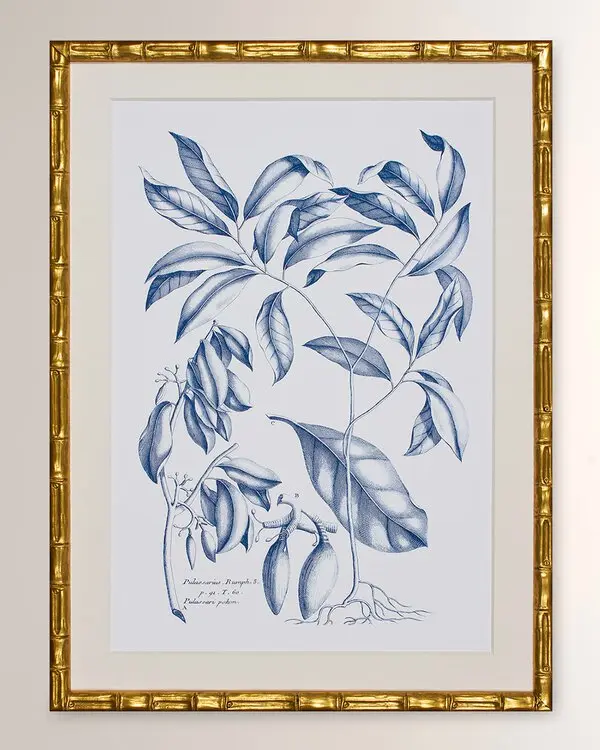 SHADOW CATCHERS Navy & Linen I" Framed Giclee