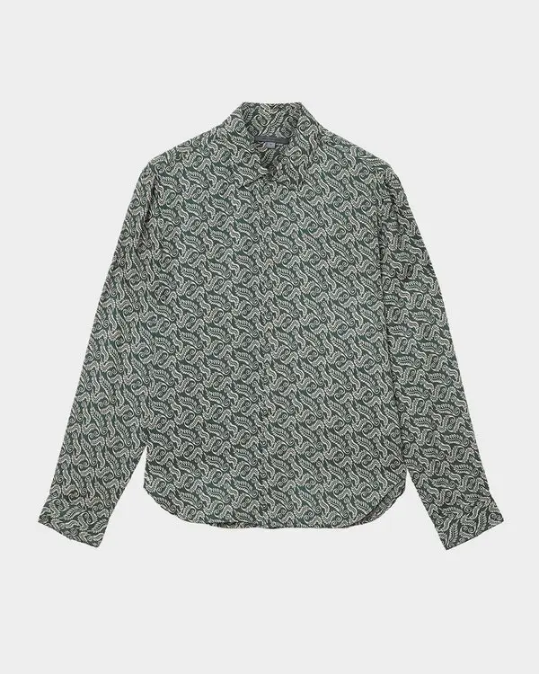 John Varvatos Rodney Swirl Foliage Sport Shirt