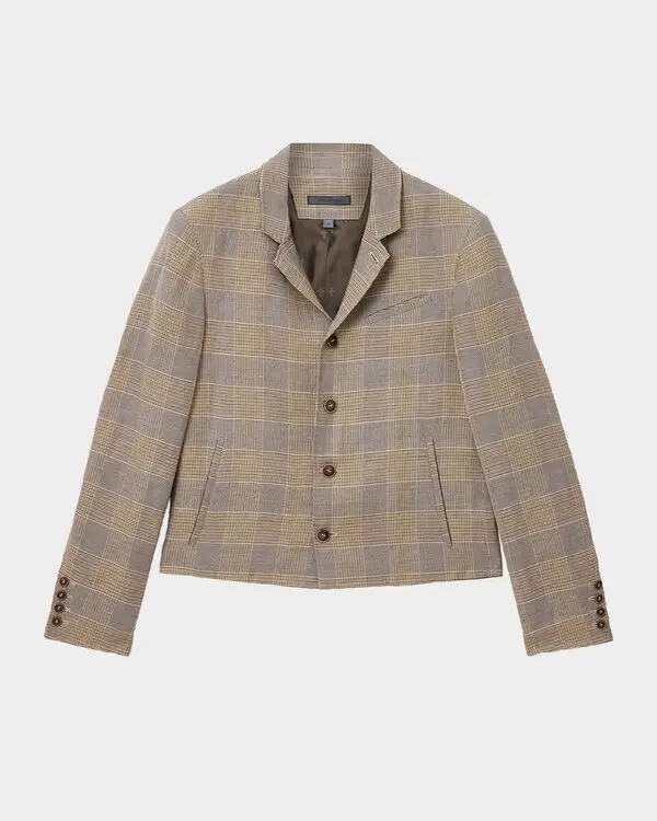 John Varvatos Torino Check Single-breasted Sport Coat