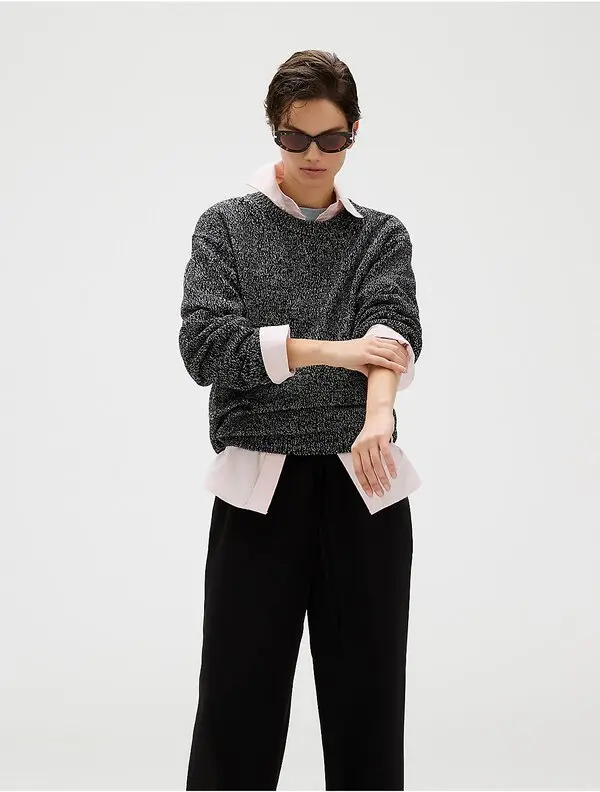 Calvin Klein Flowing Pull-on Pants - Black