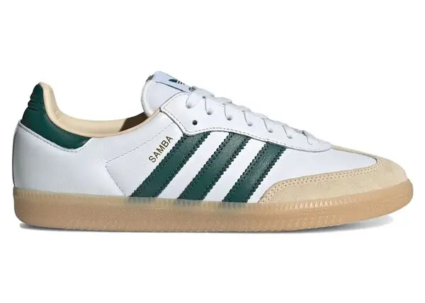 Adidas Samba Og Sneakers - Cloud White/collegiate Green/gum