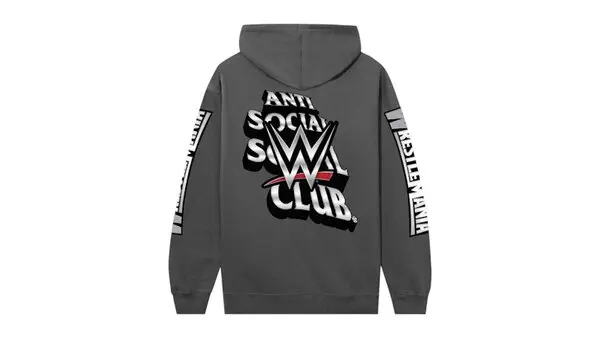 ANTI SOCIAL SOCIAL CLUB X Wwe Wrestlemania Hoodie - Charcoal