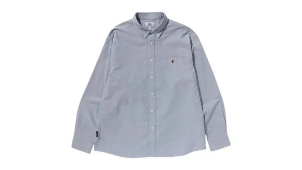 BAPE One Point Cordura Oxford Shirt - Gray