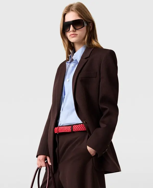 Stella McCartney Single-breasted Peak-lapel Blazer - Raisin