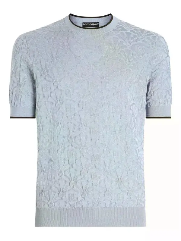Dolce & Gabbana Silk T-shirt - Blue