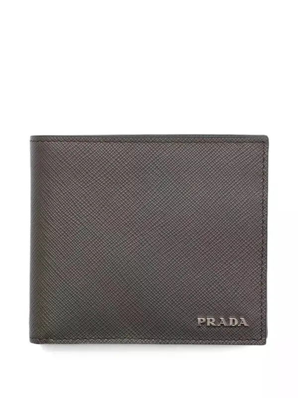 Prada Saffiano Leather Wallet - Grey