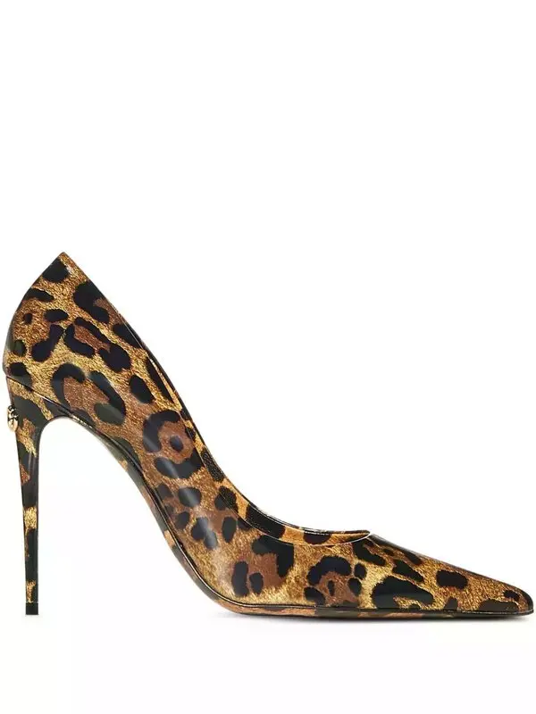 Dolce & Gabbana 105mm Leopard-print Heeled Pumps