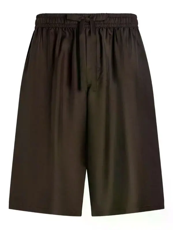 Dolce & Gabbana Drawstring Waist Shorts - Brown