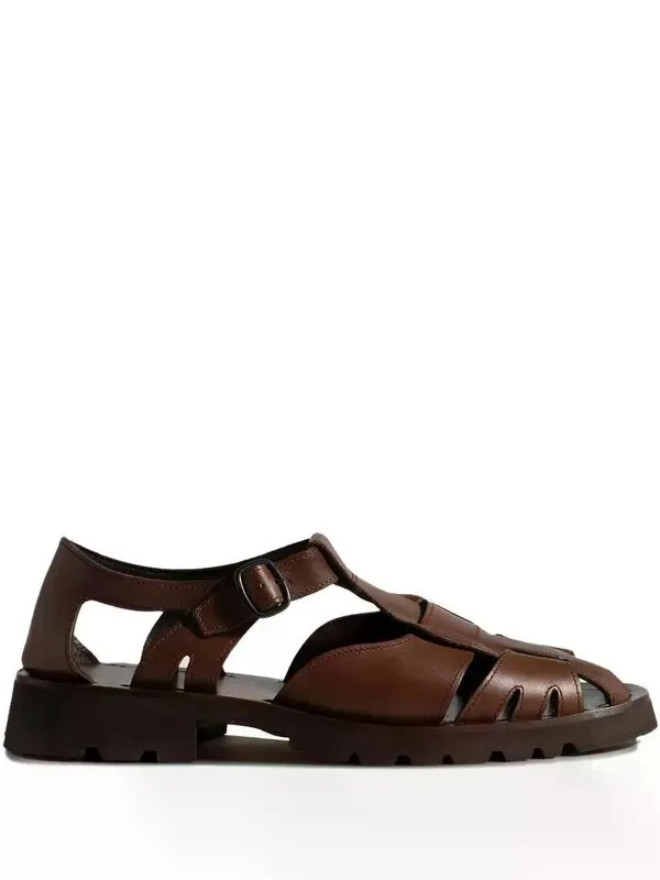 Hereu Leather Sandals - Brown