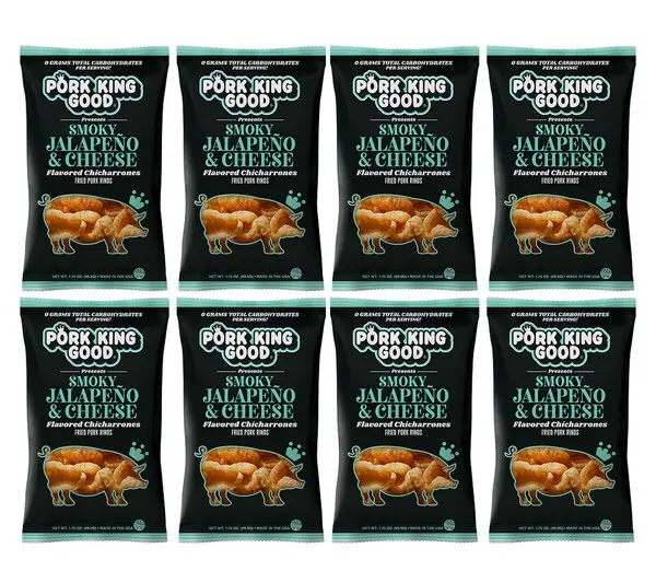 PORK KING GOOD Bags Jalapeno & Cheddar Pork Rinds