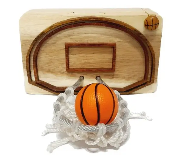 CARVER DAN'S As Is Basketball Puzzle Box