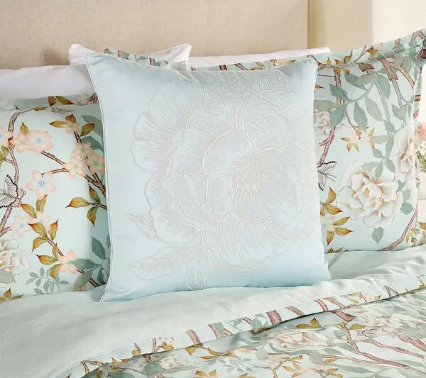 MRS. H As Is 18' Embroidered Decorative Pillow