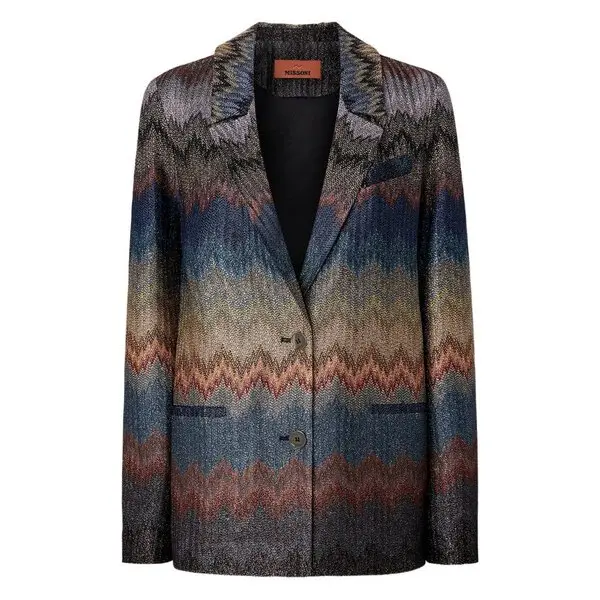 Missoni Chevron Pattern Jacket - Blue