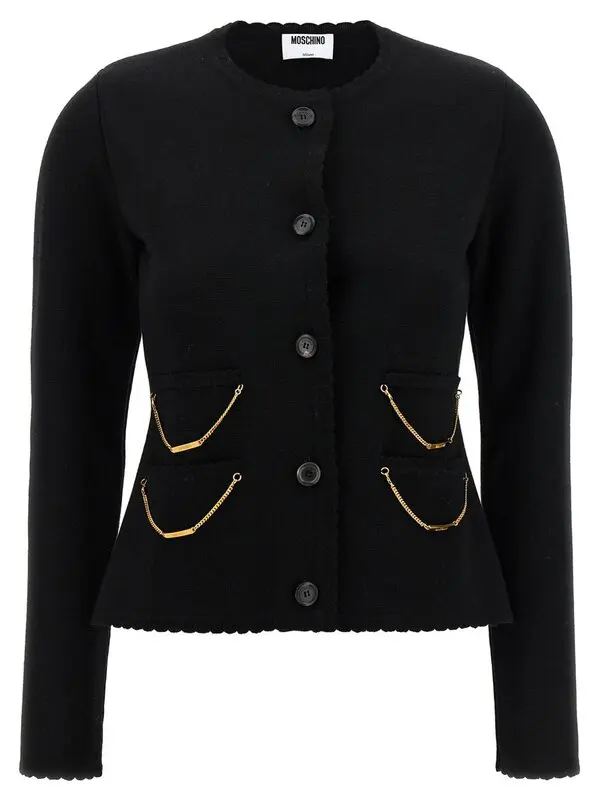 Moschino Chain Detail Cardigan